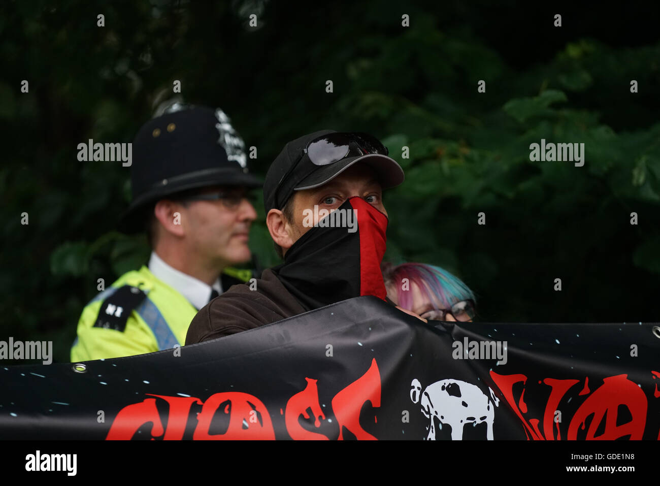 London, England, UK. 15th July, 2016. Class War host a protest at the ...