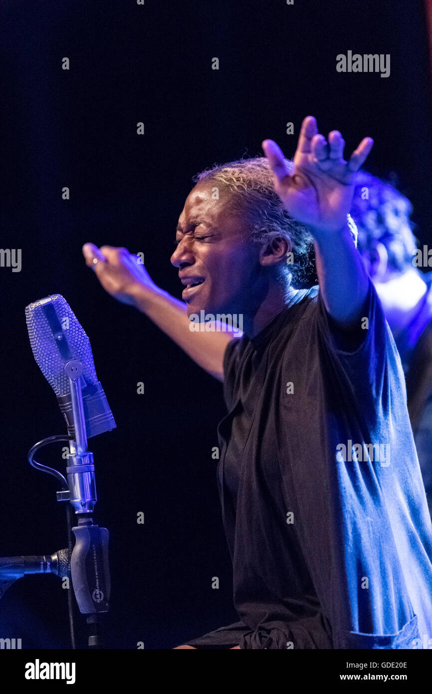 Cartagena, Spain. 15th July, 2016. Singer Ala.Ni in La Mar de Músicas ...