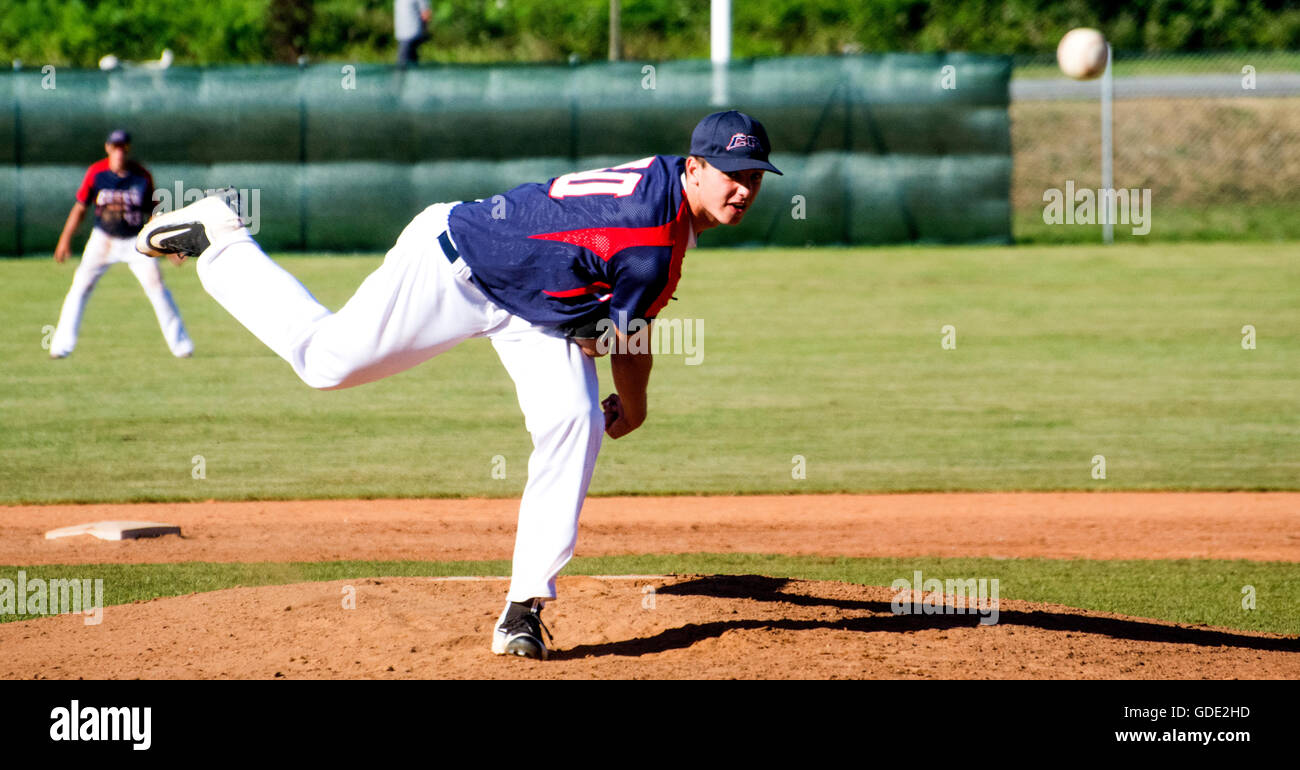 Gijon, Spain. 15th July, 2016. Ondrej Furko (Pitcher, Czech Republic ...