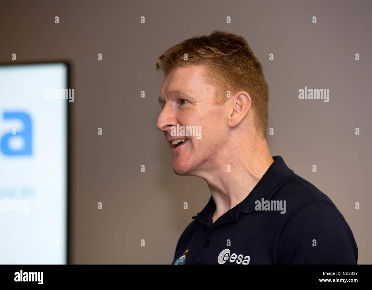 Tim Peake Landing High Resolution Stock Photography and Images - Alamy
