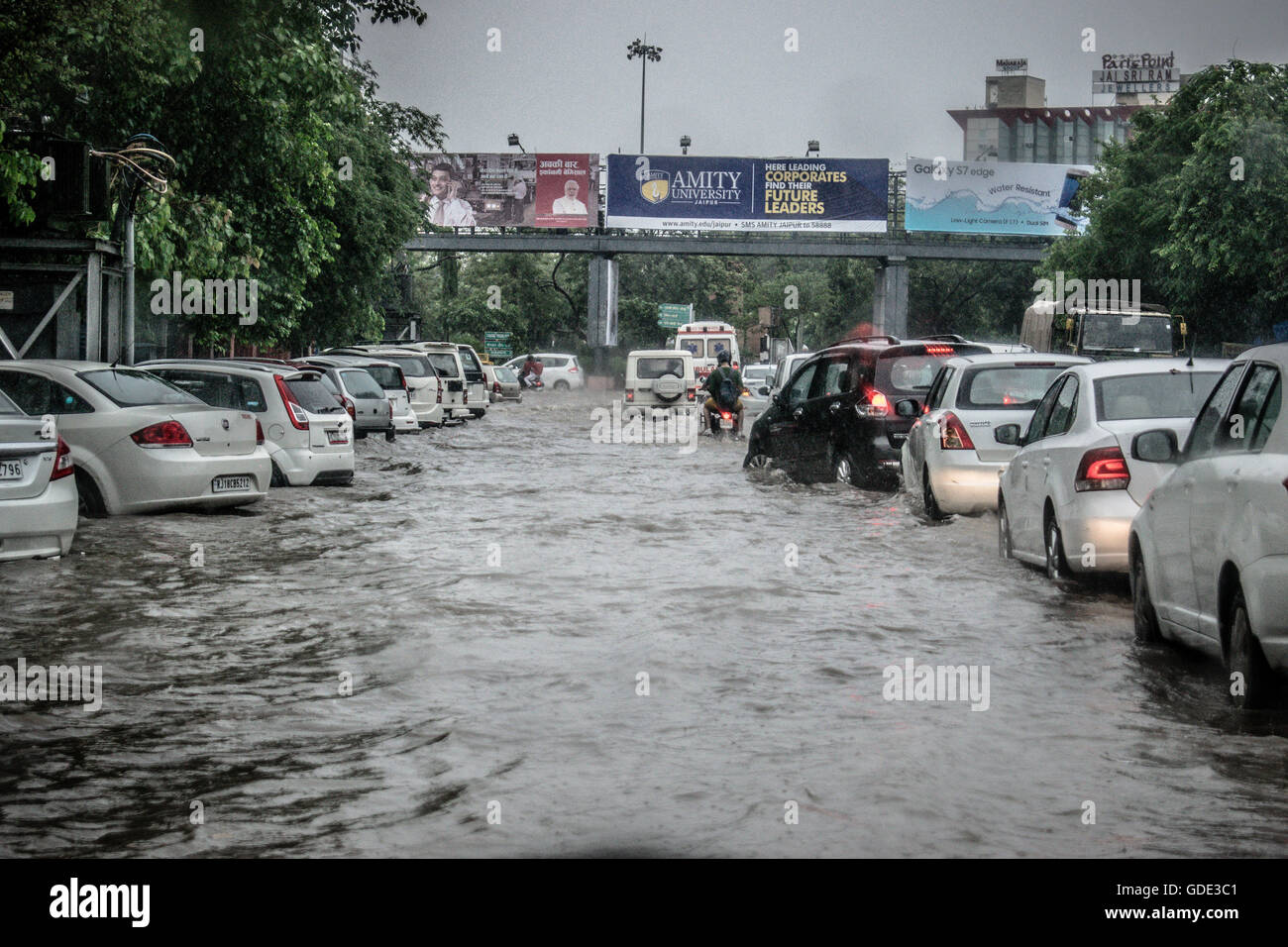 Heavy Rainfall in Jaipur (Rajasthan), India Stock Photo - Alamy