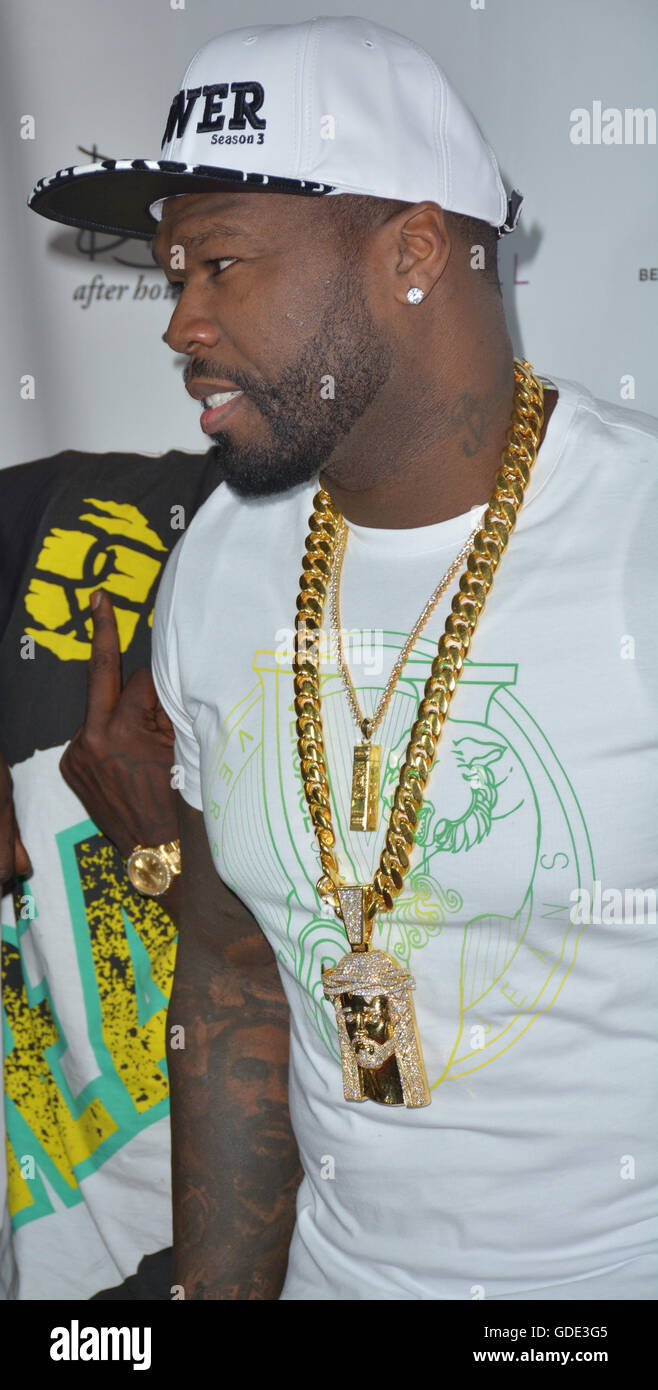 Las Vegas, Nevada, USA. 15th July, 2016. Rapper 50 Cents and the G-Unit ...