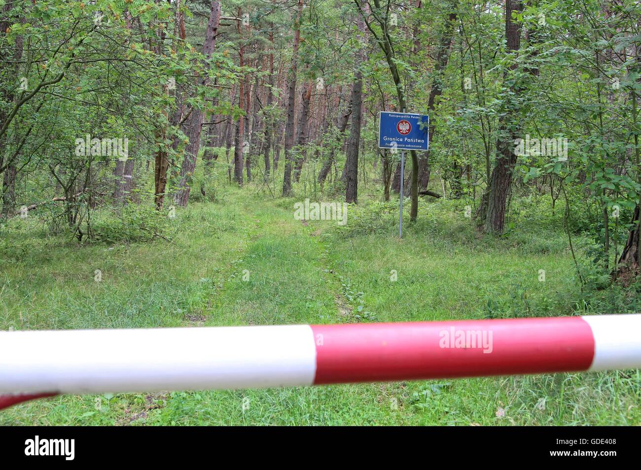 Piaski, Poland 16th, July 2016 Border between Poland and Russian ...