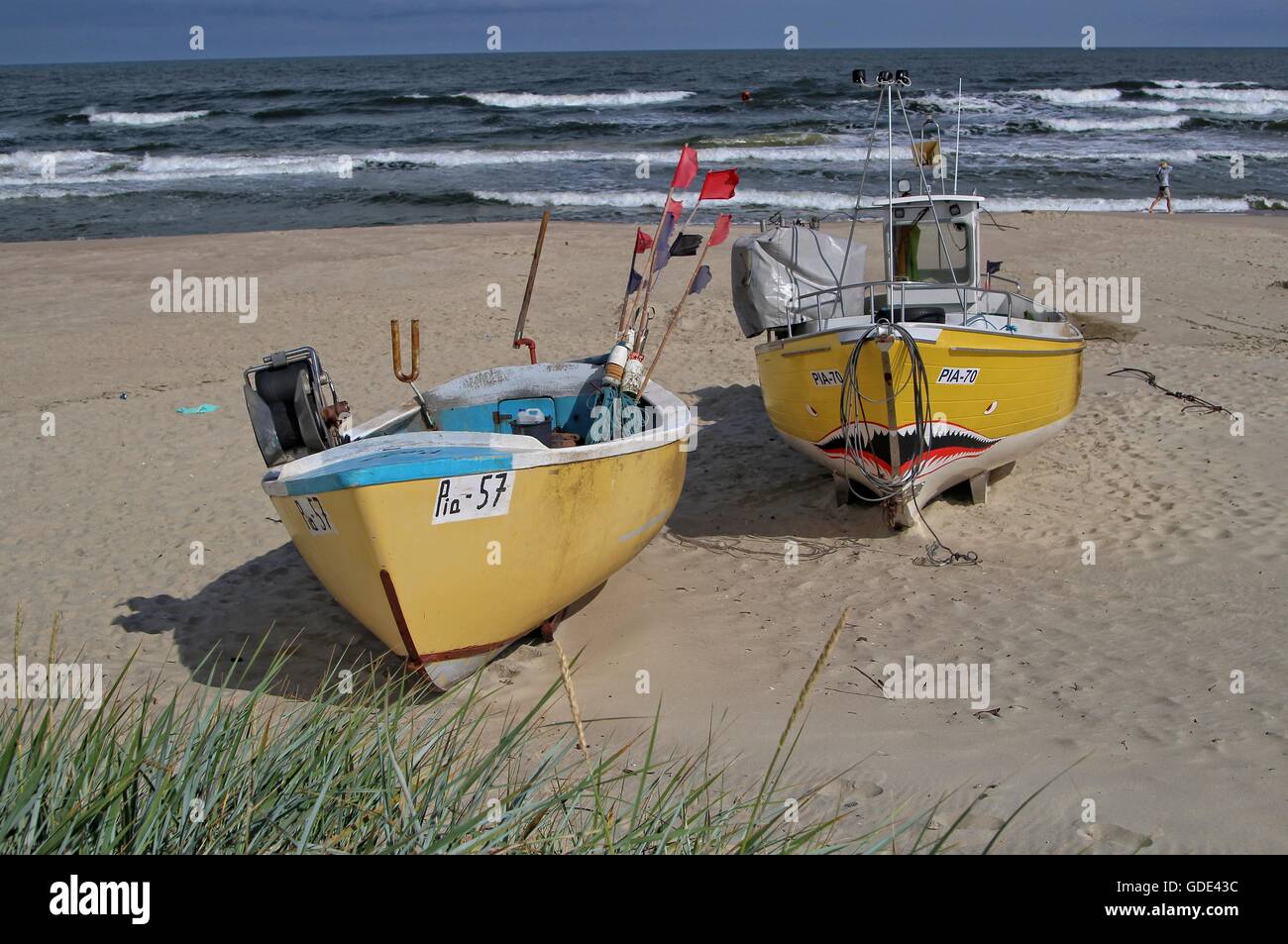 Piaski, Poland 16th, July 2016 Polish fishermen want to close the ...