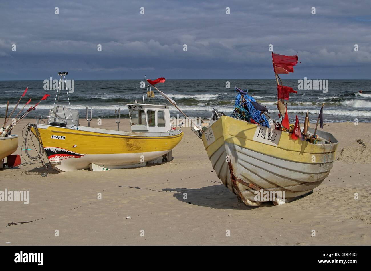 Piaski, Poland 16th, July 2016 Polish fishermen want to close the ...