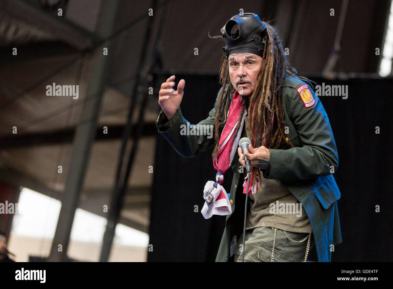 Chicago, Illinois, USA. 15th July, 2016. Singer AL JOURGENSEN of ...