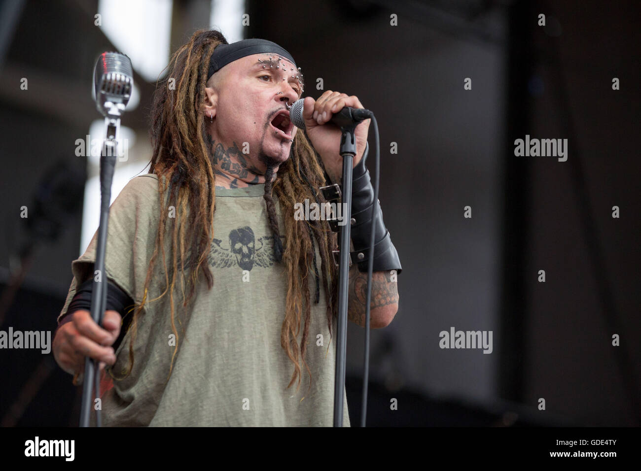 Chicago, Illinois, USA. 15th July, 2016. Singer AL JOURGENSEN of ...