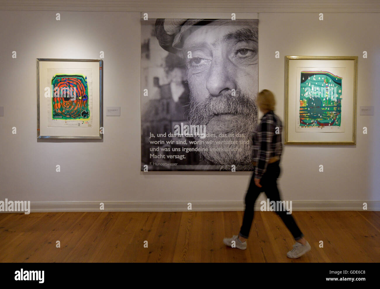 Friedensreich hundertwasser portrait hi-res stock photography and ...