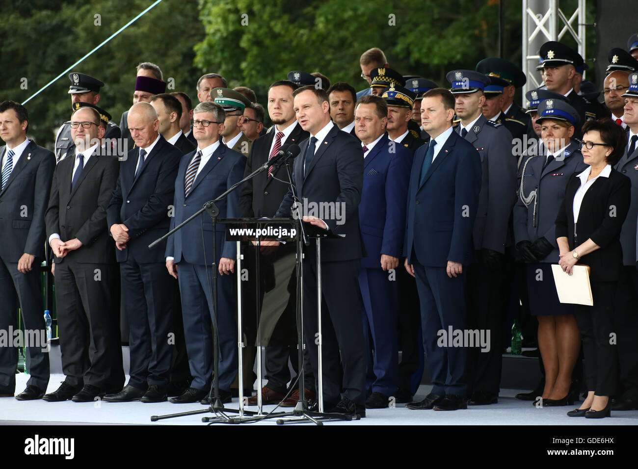 Poland: Police Celebration Day Stock Photo - Alamy