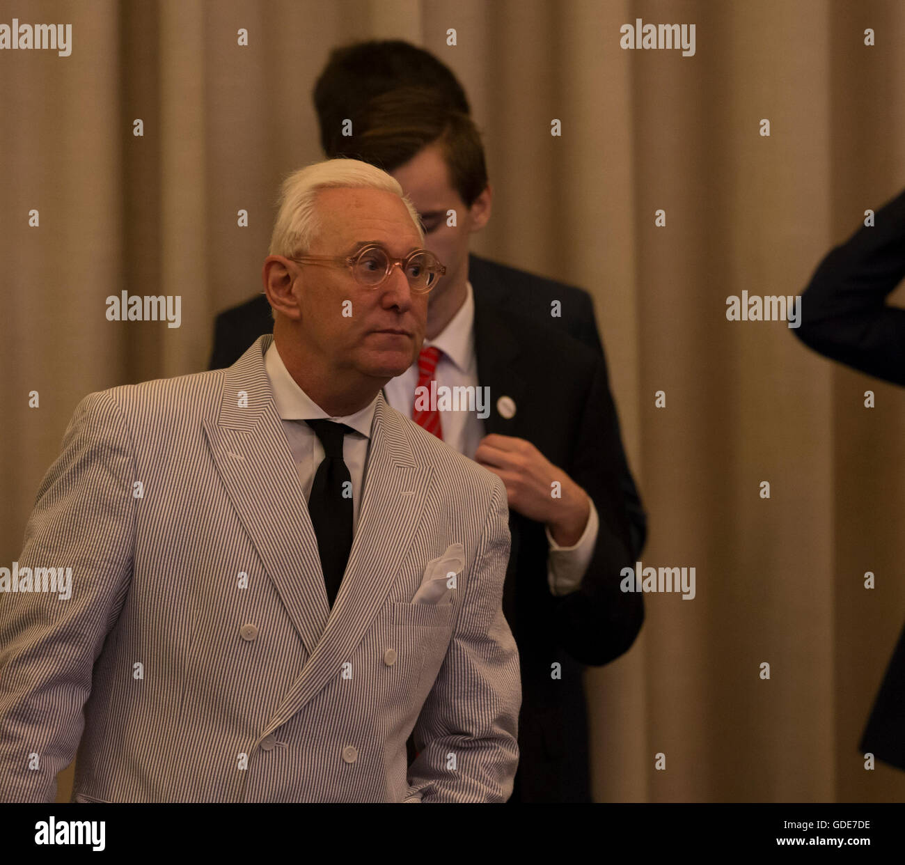 New York, USA. 16th July, 2016. Roger Stone attends Donald Trump ...