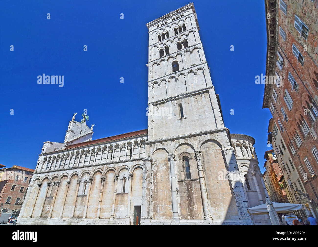 the magnificent church of St Michele in Foro in Lucca,one of the best ...