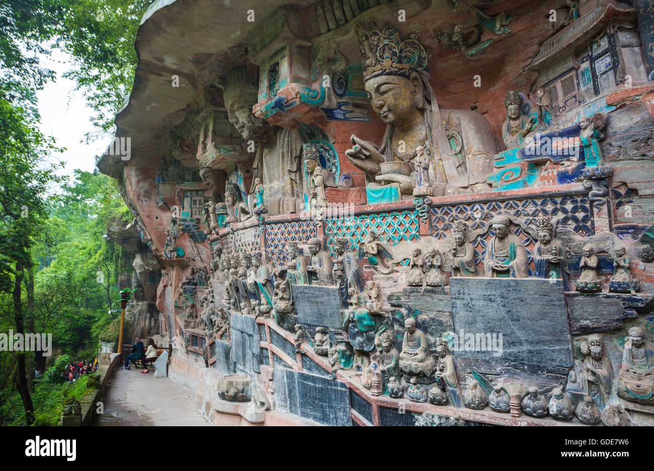 China,Chongqing province,Dazu Buddhist Caves,world heritage Stock Photo ...