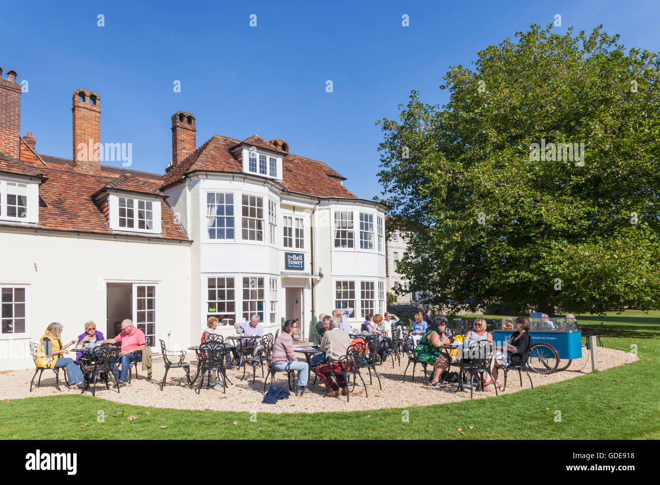 Bell tower tea room salisbury hi-res stock photography and images - Alamy