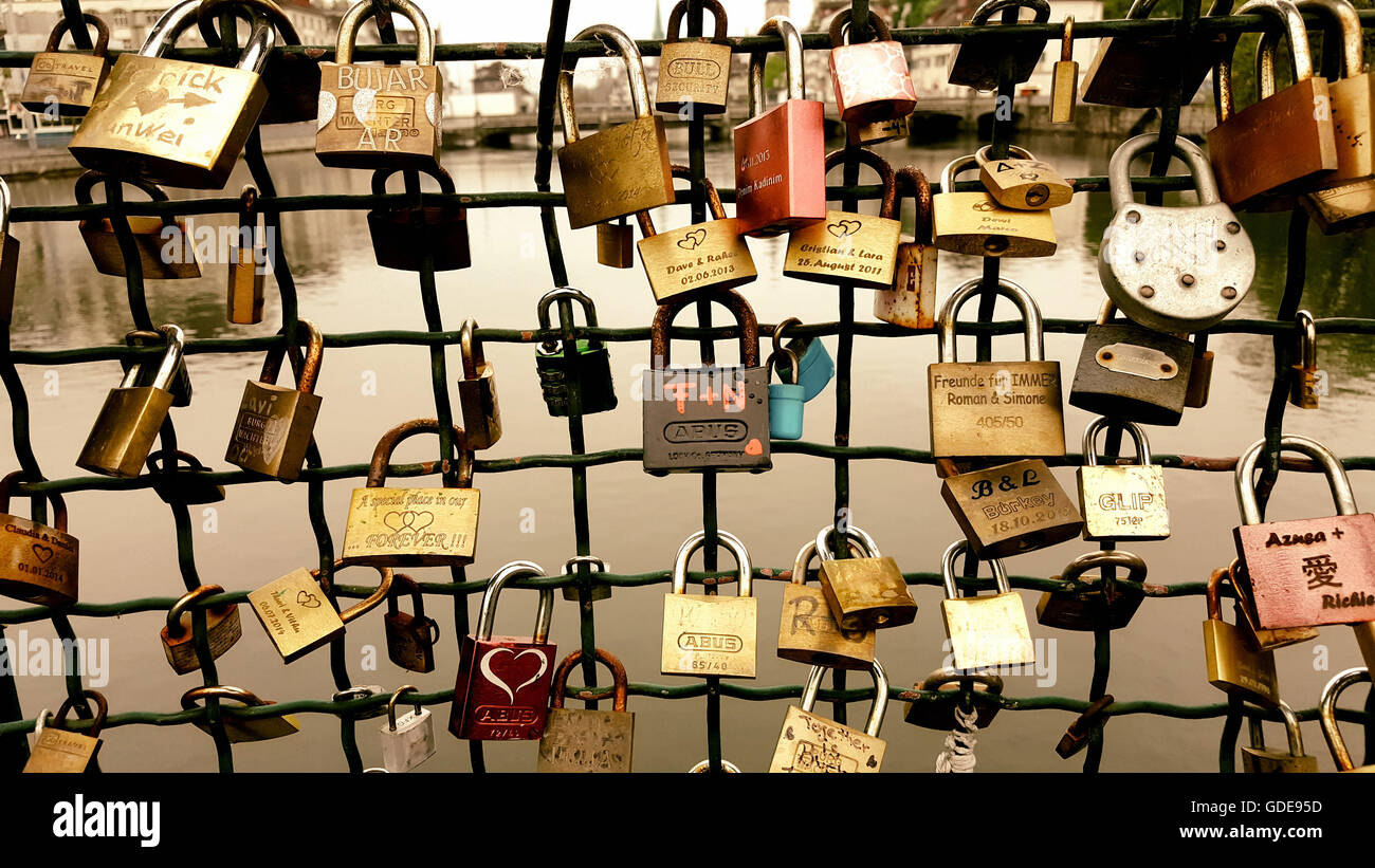 Love locks hi-res stock photography and images - Alamy