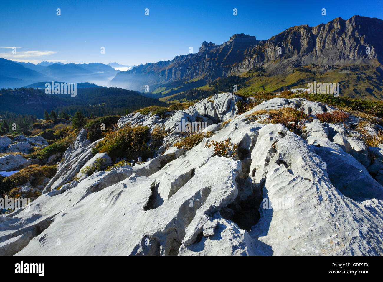 Karstland,Karst country,in the Pragelpass,Switzerland Stock Photo - Alamy