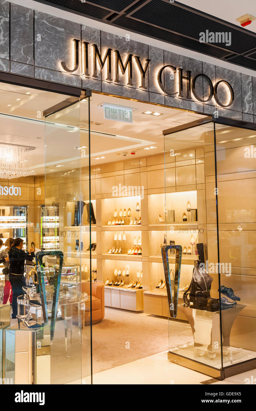 China,Hong Kong,Central,IFC Shopping Mall,Jimmy Choo Store Stock Photo ...