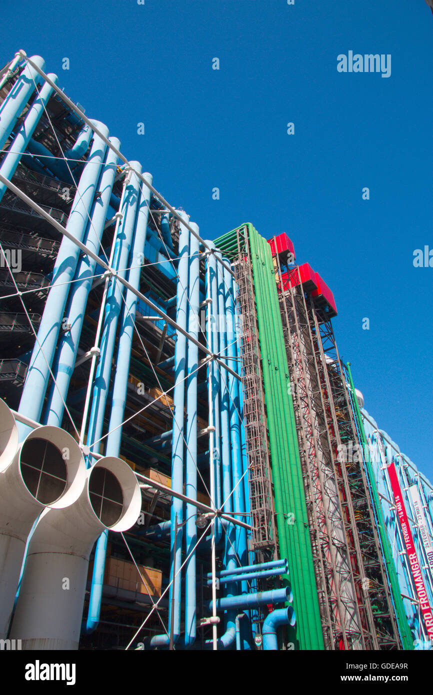 Pompidou paris facade hi-res stock photography and images - Alamy