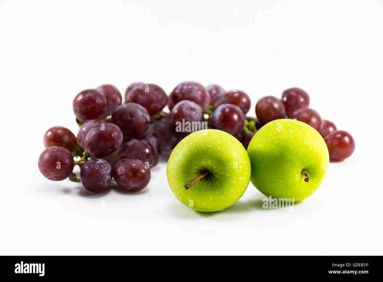 Red grape isolated on white background.Fruit for health and Hi-vitamin ...