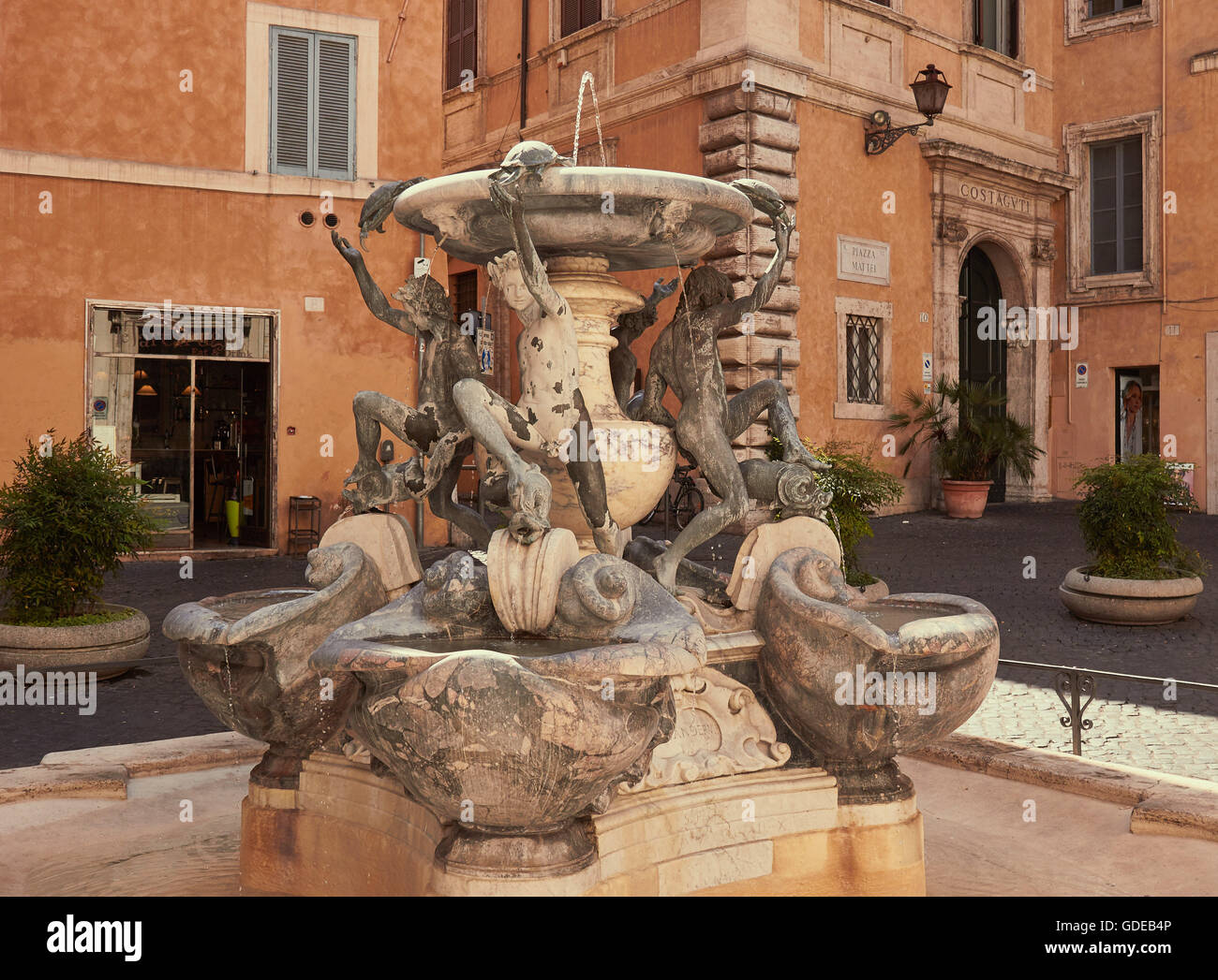 16th century Fontana Delle Tartarughe Turtle Fountain Piazza Mattei ...