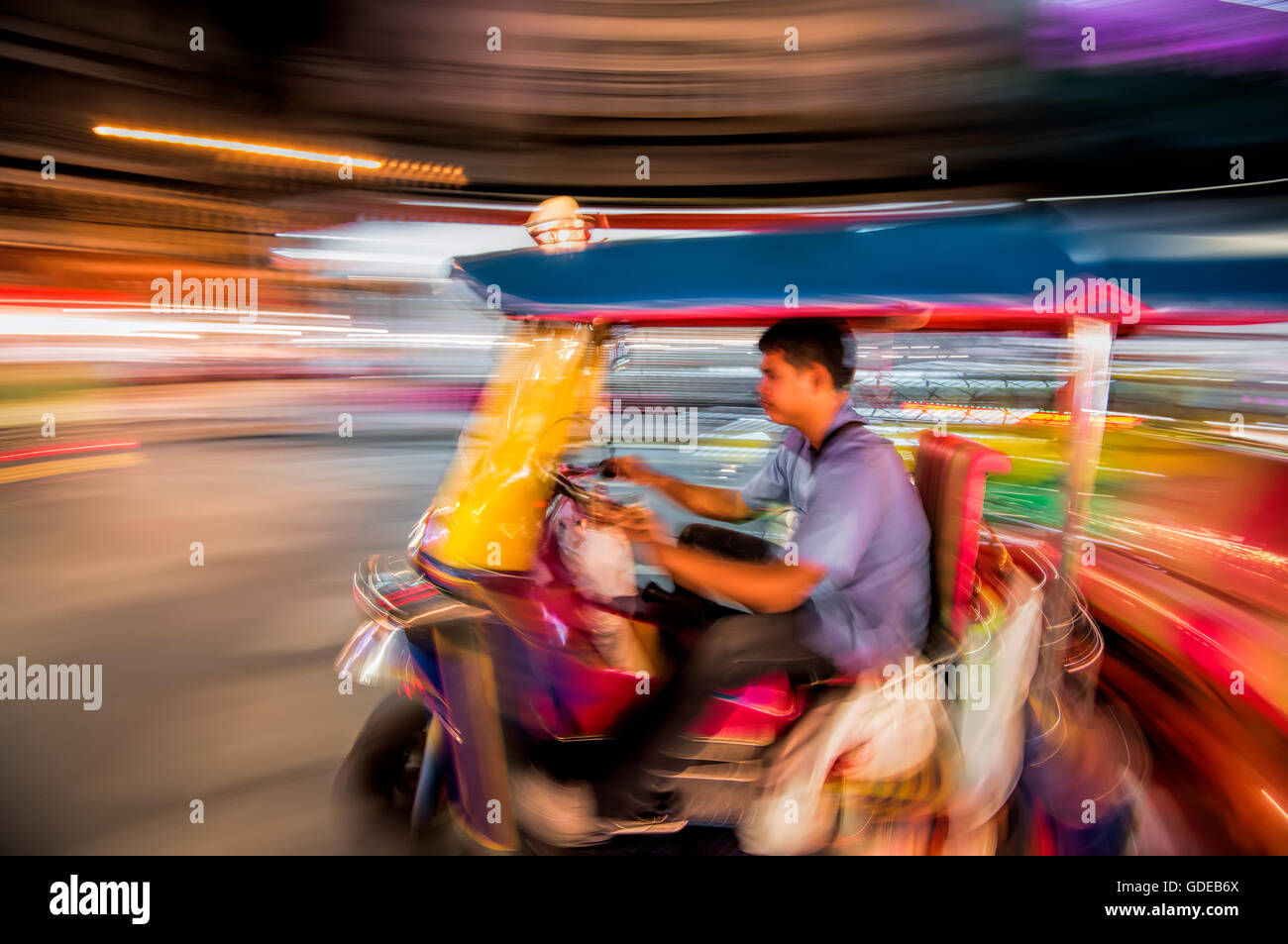Tuk Tuk public passenger taxi, Bangkok, Thailand Stock Photo - Alamy