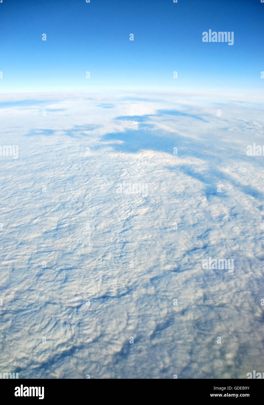 Scenic viewpoint from above and below clouds in the sky Stock Photo - Alamy