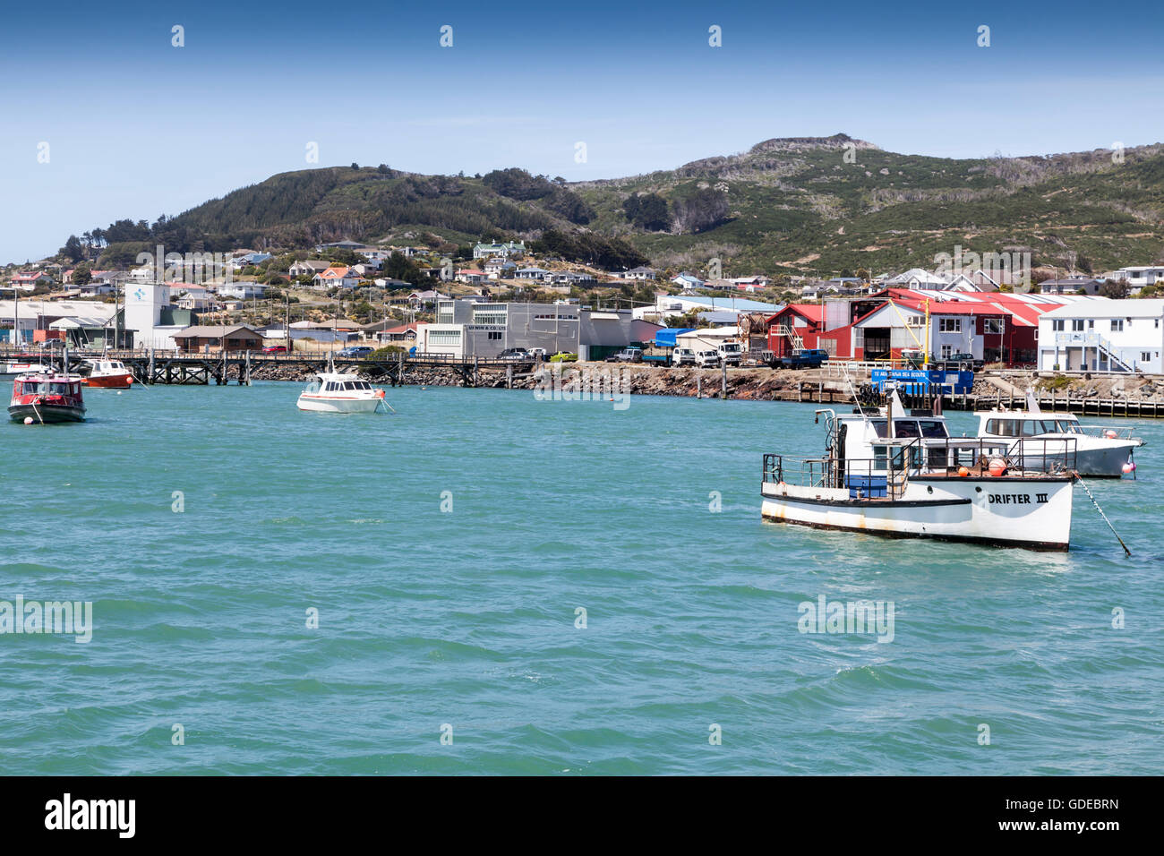 Bluff marina, Bluff, New Zealand Stock Photo - Alamy