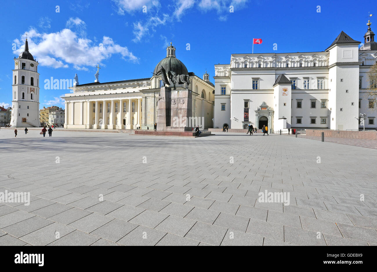 Cathedral square of Vilnius, Lithuania Stock Photo - Alamy
