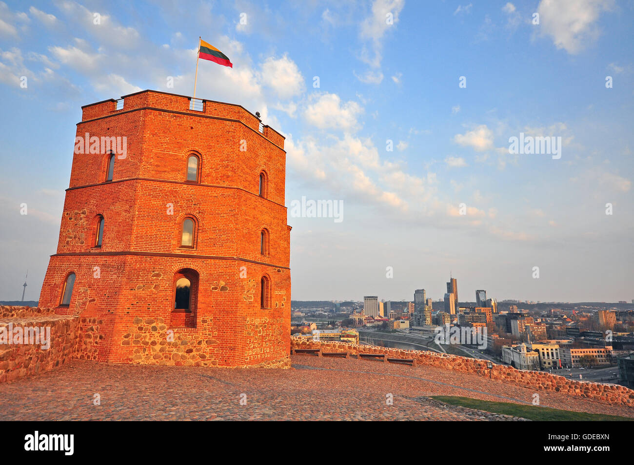 Tower of Gediminas, symbol of Vilnius city, Lithuania Stock Photo - Alamy