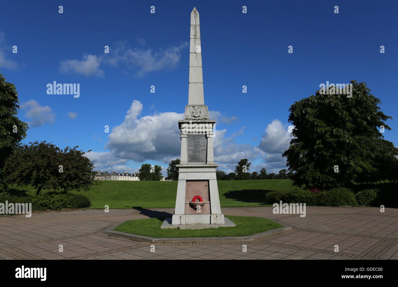 War memorial North Inch park Perth Scotland July 2016 Stock Photo - Alamy