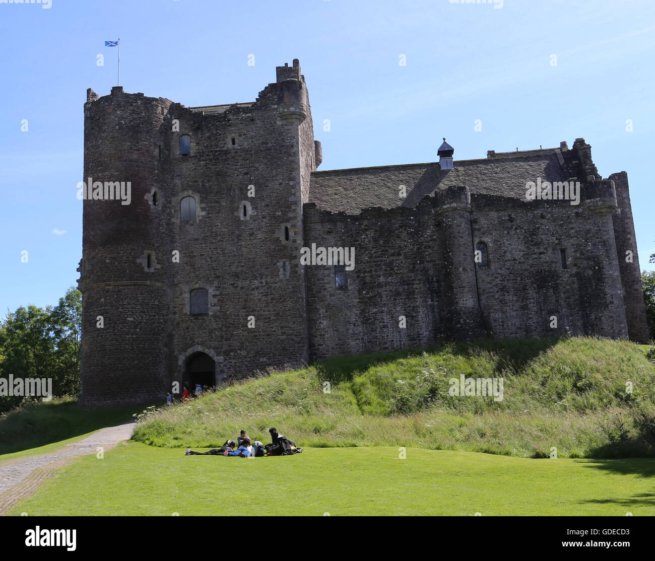 Doune castle Scotland July 2016 Stock Photo - Alamy