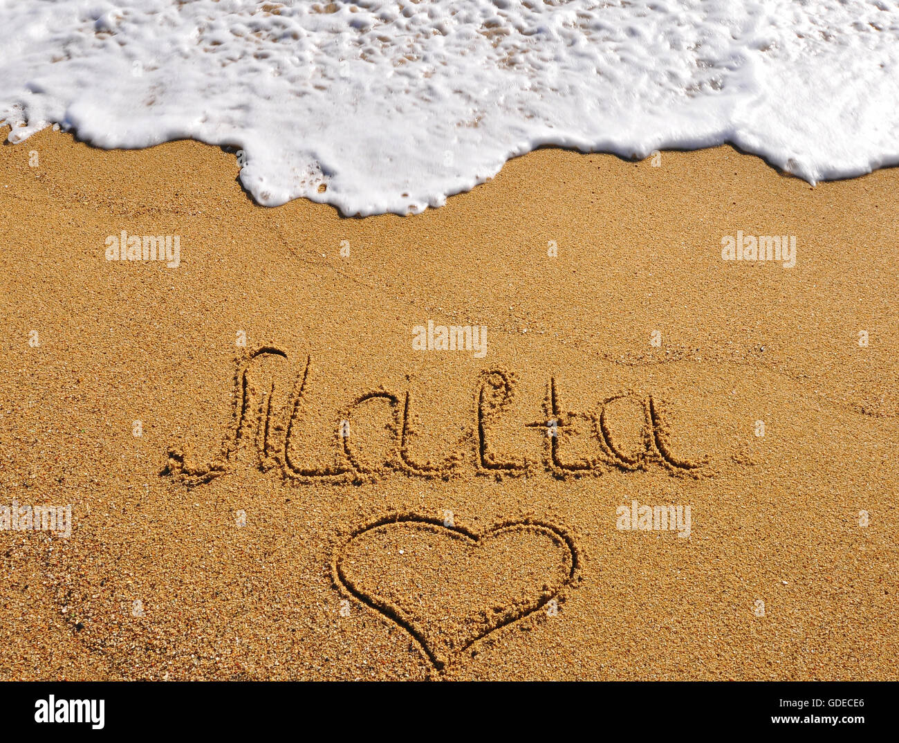 Malta summer beach Stock Photo - Alamy