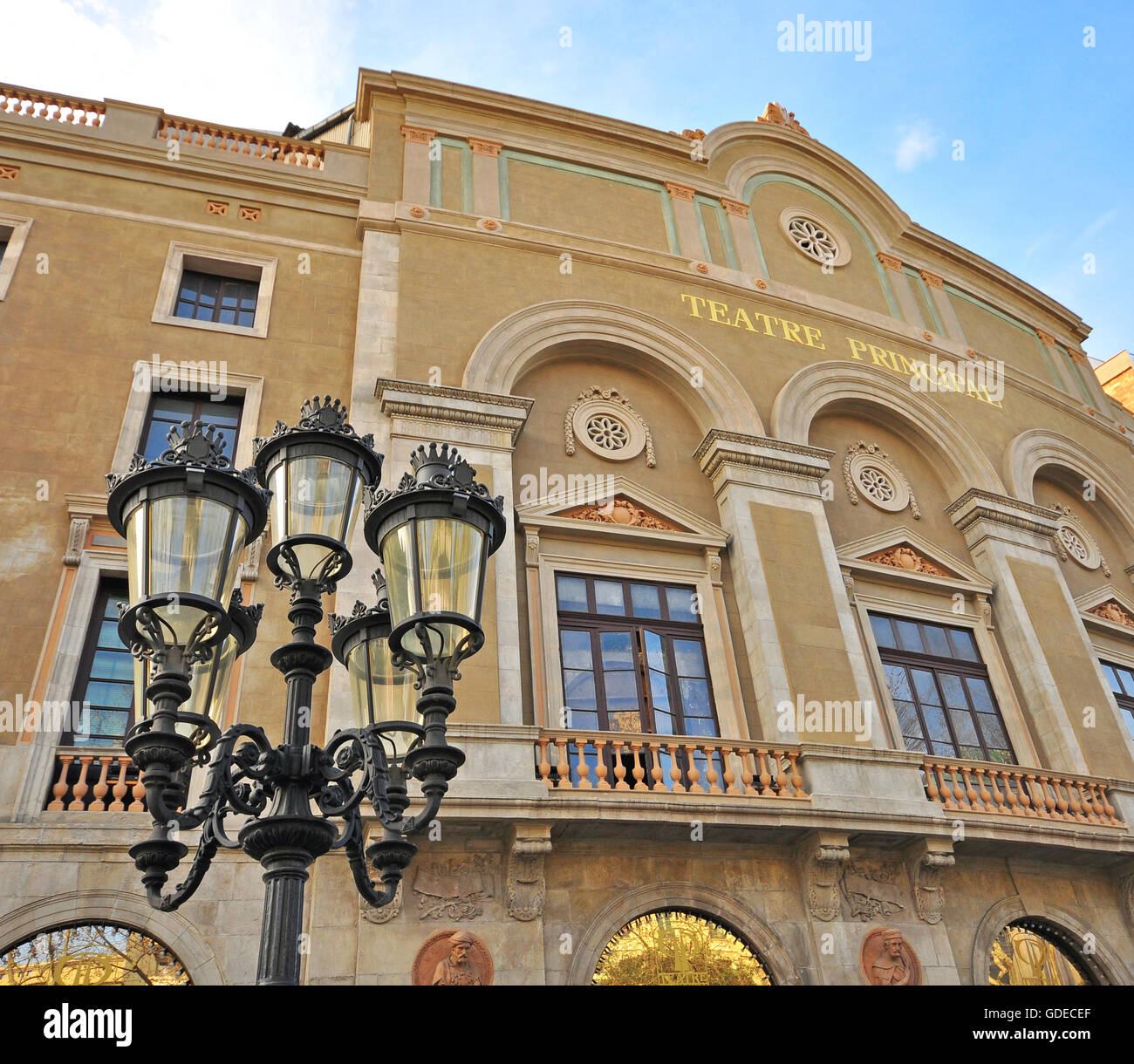Tearte Principal on Rambla street, Barcelona, Spain Stock Photo - Alamy