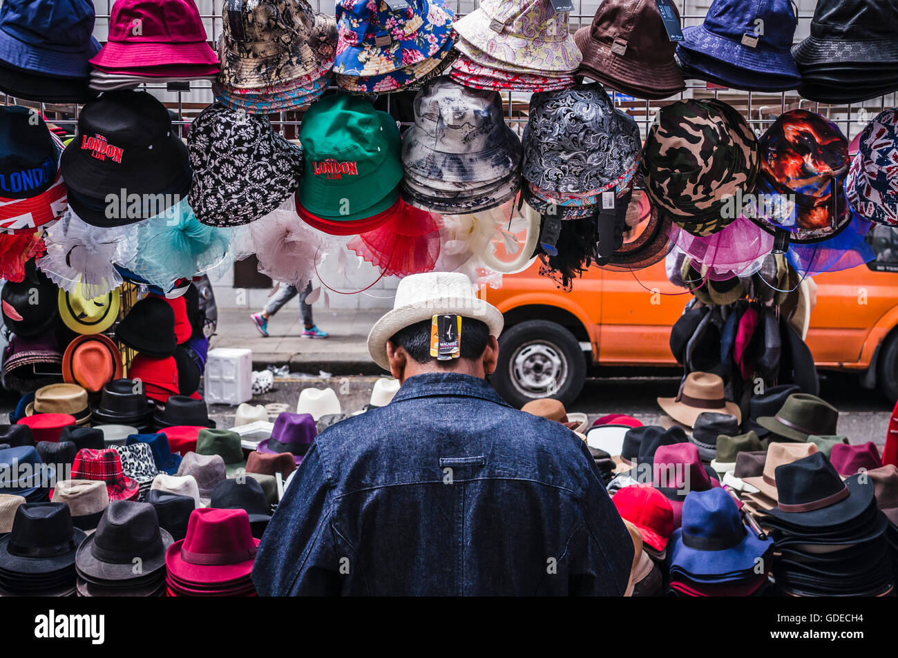 Wearing the goods Stock Photo - Alamy