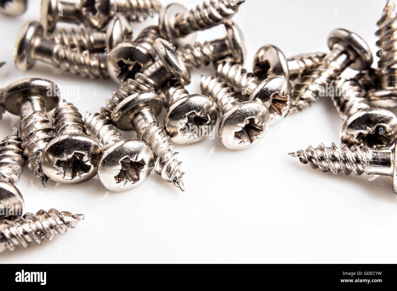 Worker screwing metal screws hi-res stock photography and images - Alamy