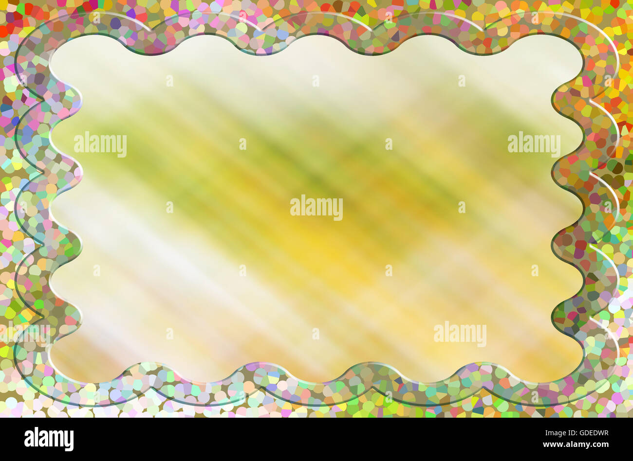 Romantic sweet colourful blank or empty picture or frame background ...
