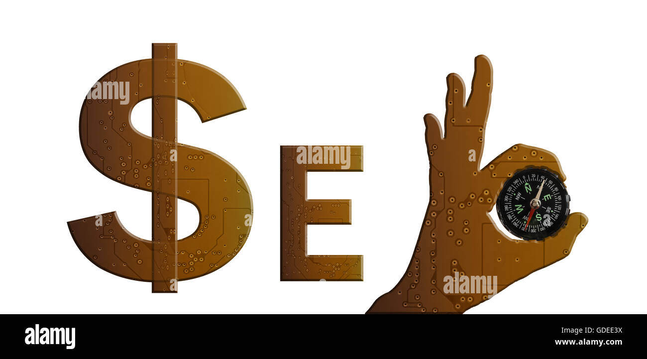 Alphabet in modern style Cut Out Stock Images & Pictures - Alamy