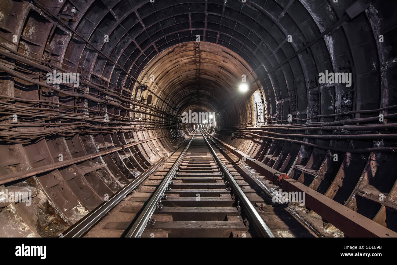 Rail way line tunnel hi-res stock photography and images - Alamy