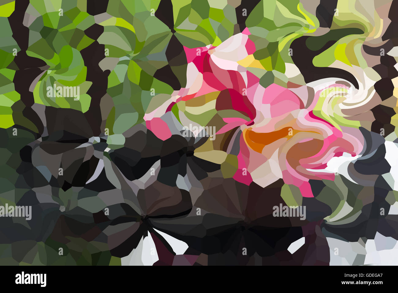 Colourful curve pattern abstract background design Stock Photo - Alamy