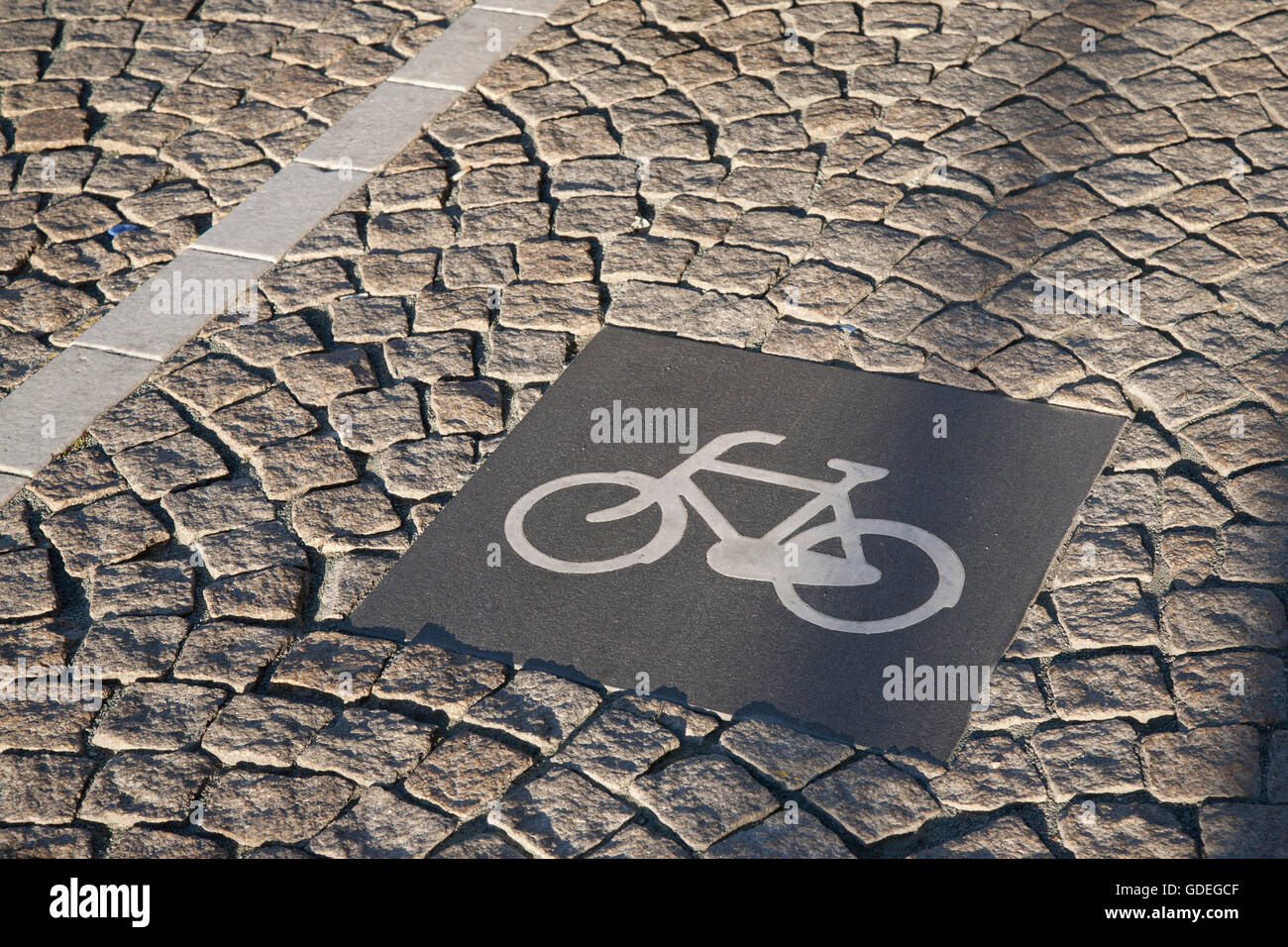 Bikes Lane Symbol, Amsterdam; Holland Stock Photo - Alamy