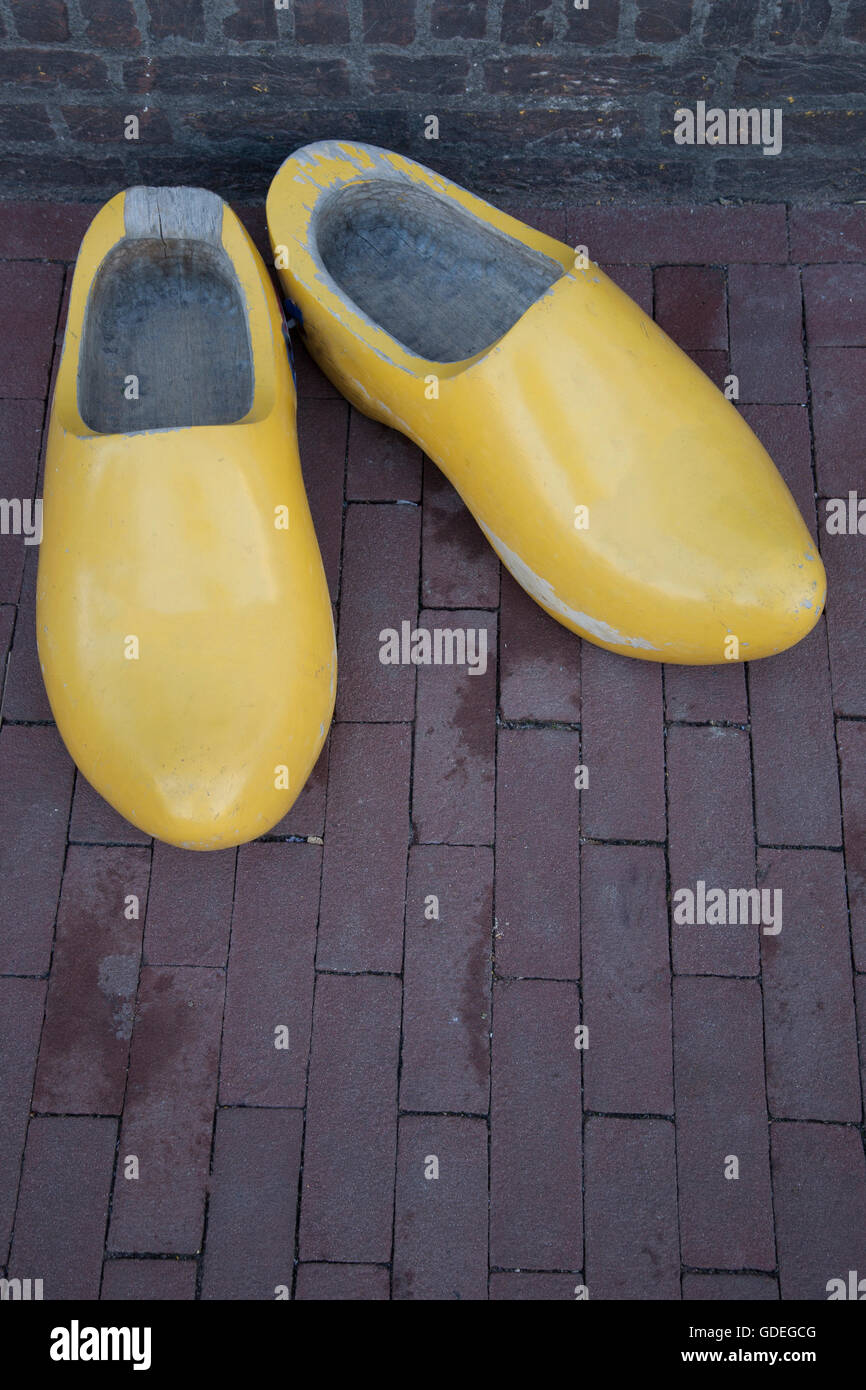Yellow Clogs in Amsterdam, Holland Stock Photo - Alamy