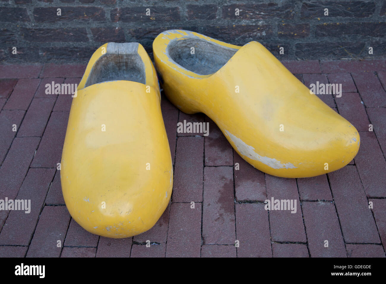 Yellow Clogs in Amsterdam, Holland Stock Photo - Alamy