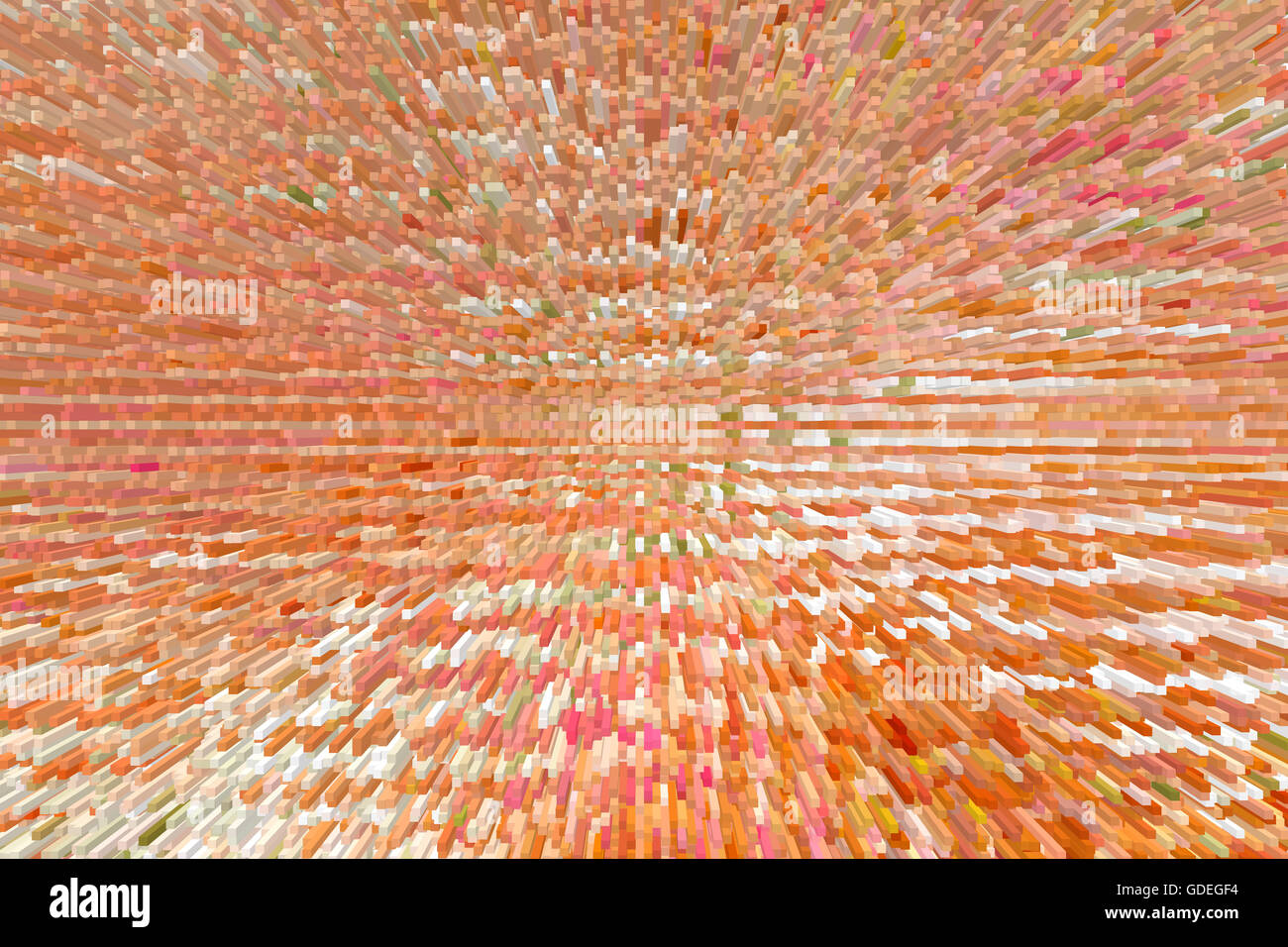 Orange and cream pastel square pattern abstract dimension background ...