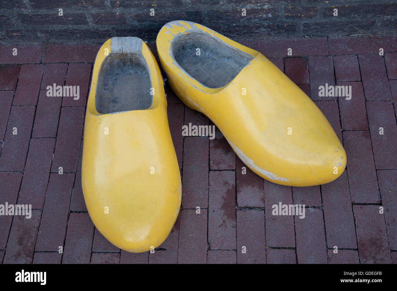 Yellow Clogs in Amsterdam, Holland Stock Photo - Alamy