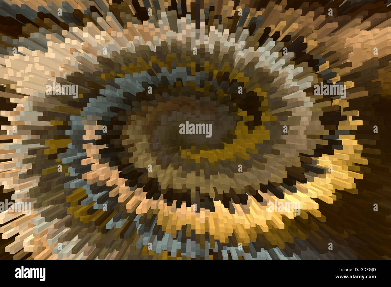 Wonderful solid bar shape and twist brown and gold modern abstract ...