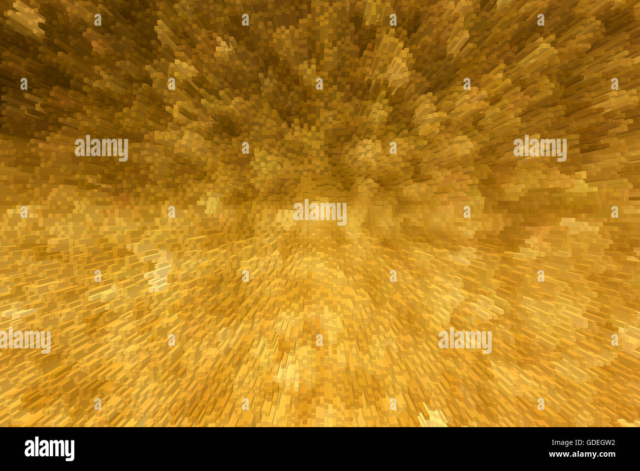 Gold square pattern abstract dimension background Stock Photo - Alamy