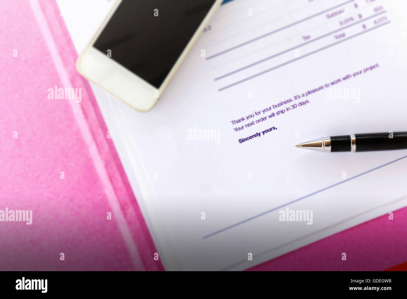 Sincerely yours hi-res stock photography and images - Alamy