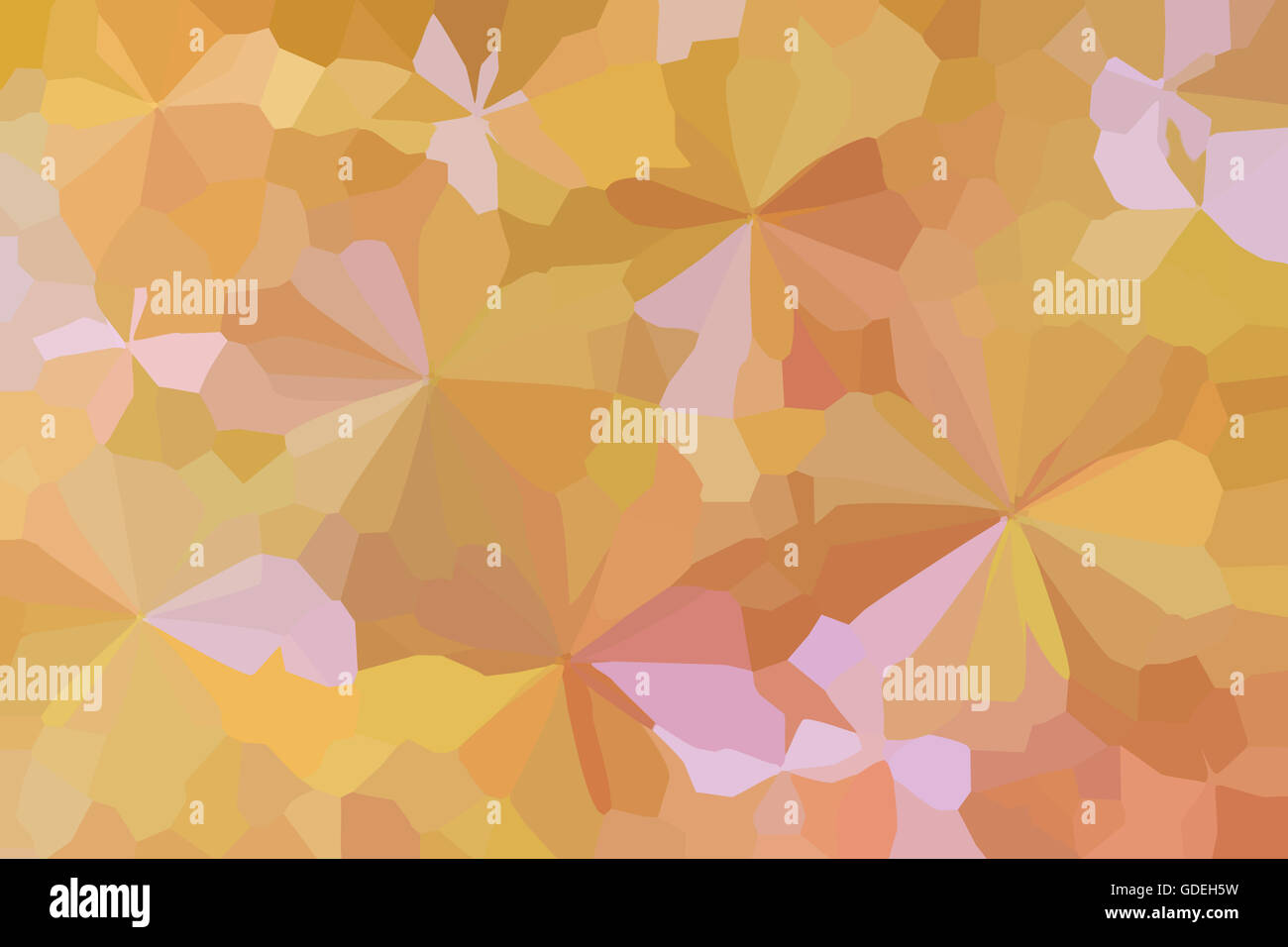 Colourful crystallize abstract background in soft yellow cream and ...