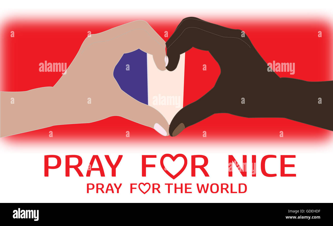 Pray for Nice Stock Photo - Alamy
