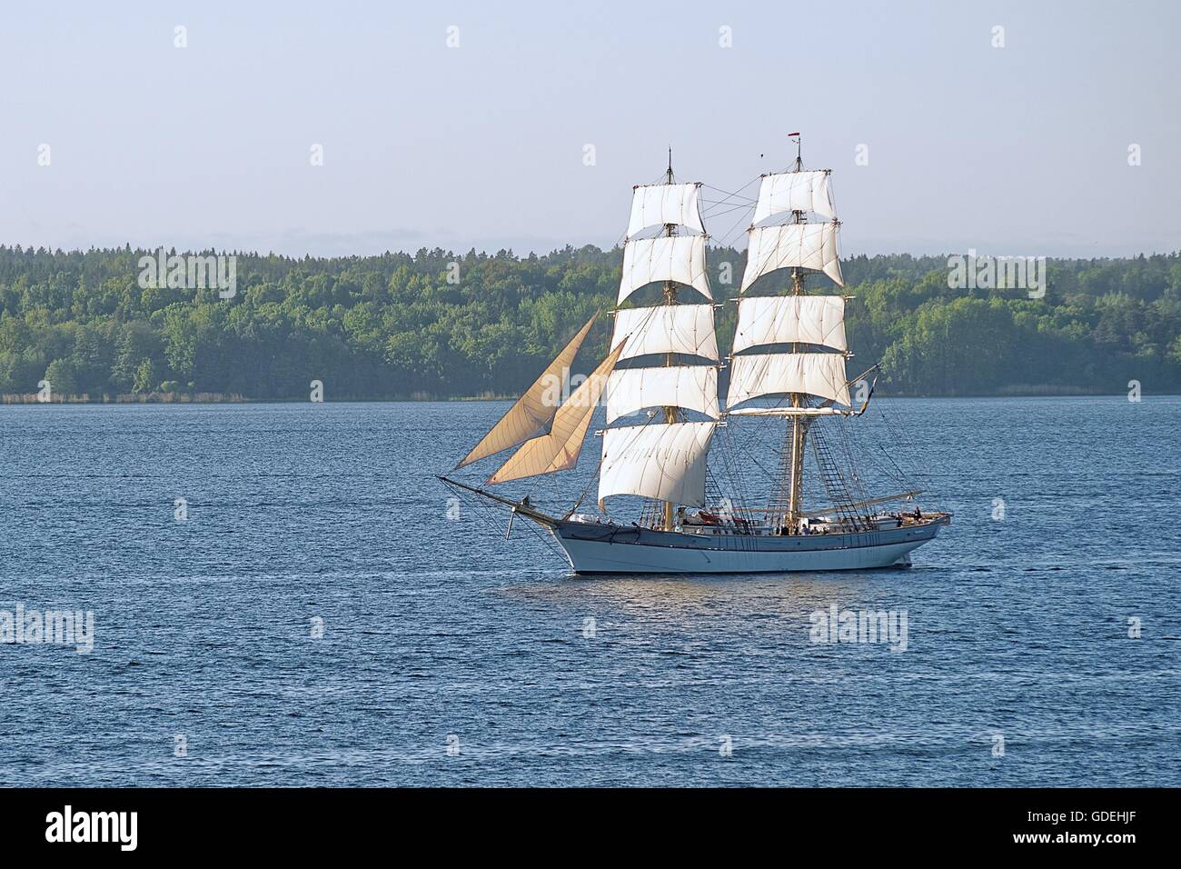 a two masted schooner, Stockholm, Sweden Stock Photo - Alamy