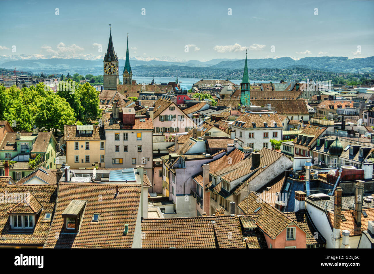 City skyline, Zurich, Switzerland Stock Photo - Alamy